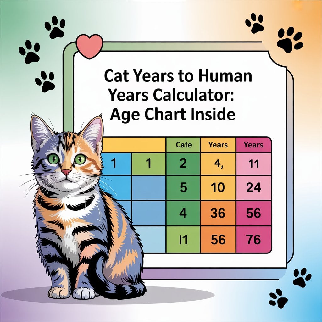Cat Years to Human Years Calculator: Easy Age Conversion Chart